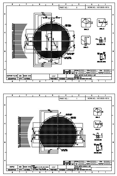 Tubesheet, Channel cover, Baffles - COIR